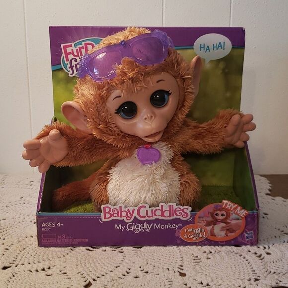 Hasbro | Toys | New In Box Furreal Friendsbaby Cuddles My Giggly Monkey ...